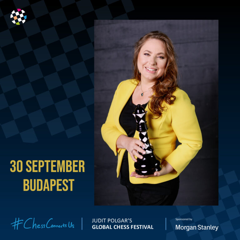 11th Judit Polgar´s Global Chess Festival am 30. September in Budapest ...